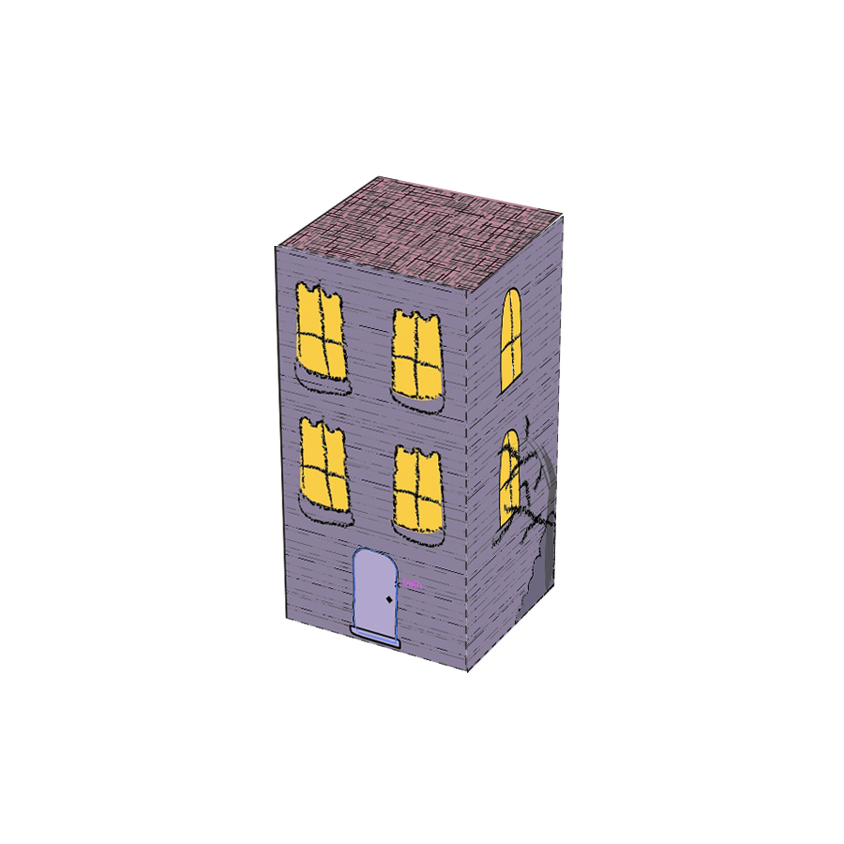 Paper Houses Printable Activity Sheets, Instant Download, Colour, Cut ...