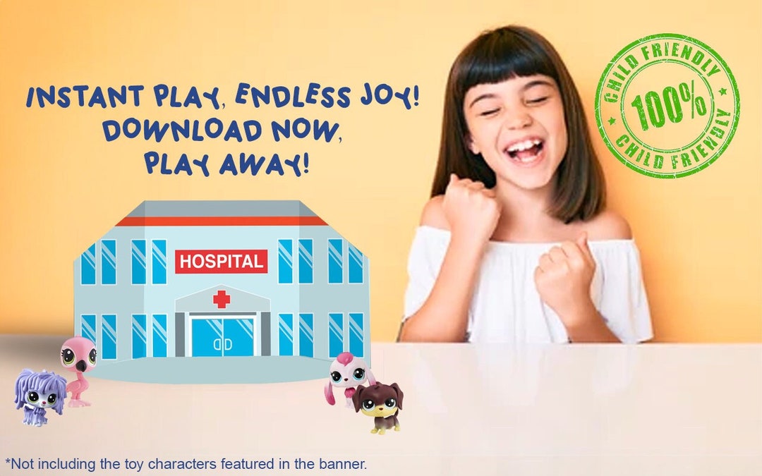 Paper Dollhouse, Hospital Background Scenes, Printable Activity Sheets ...