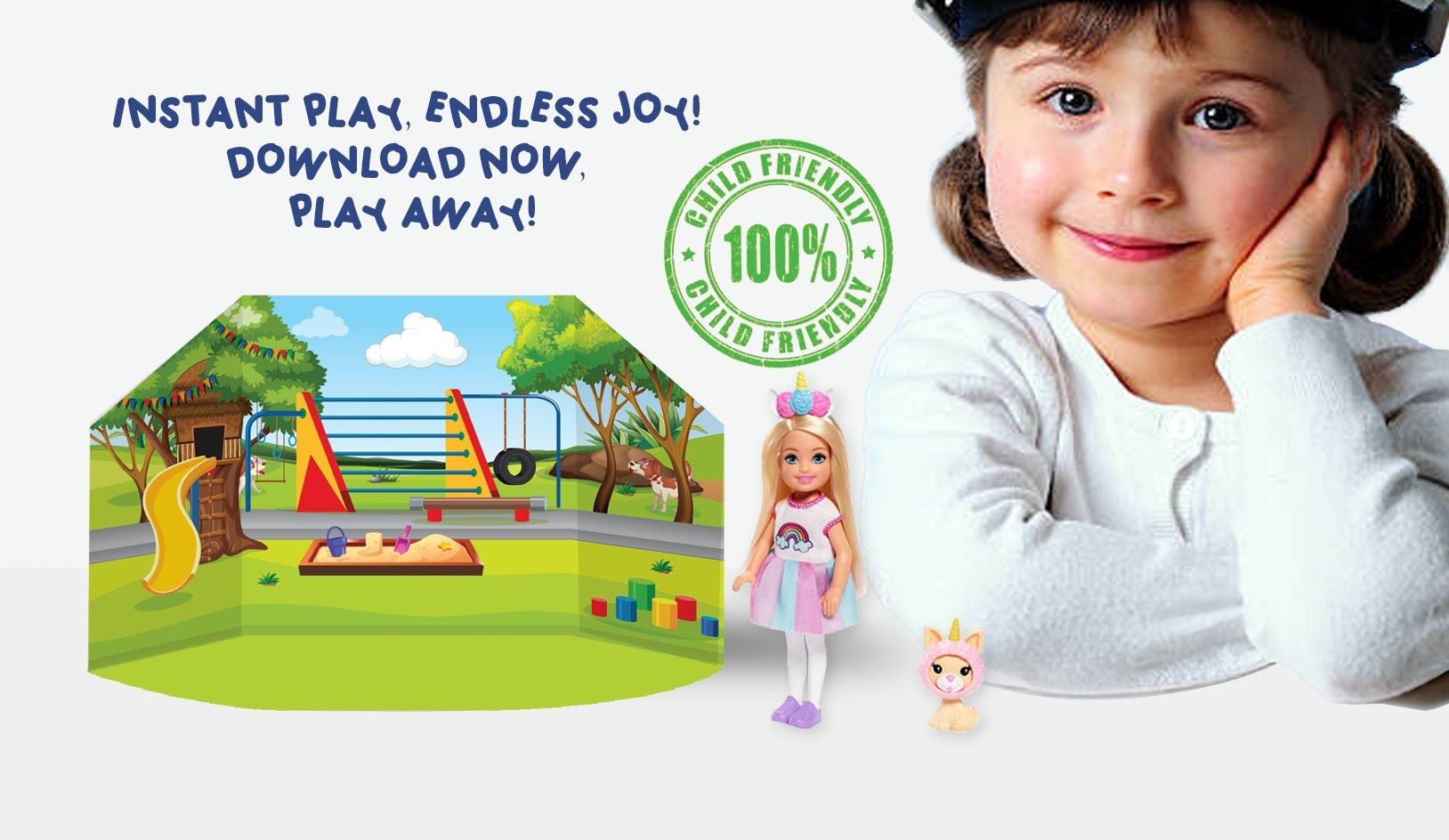 Paper Dollhouse, Playground Background Scenes, Printable Activity ...