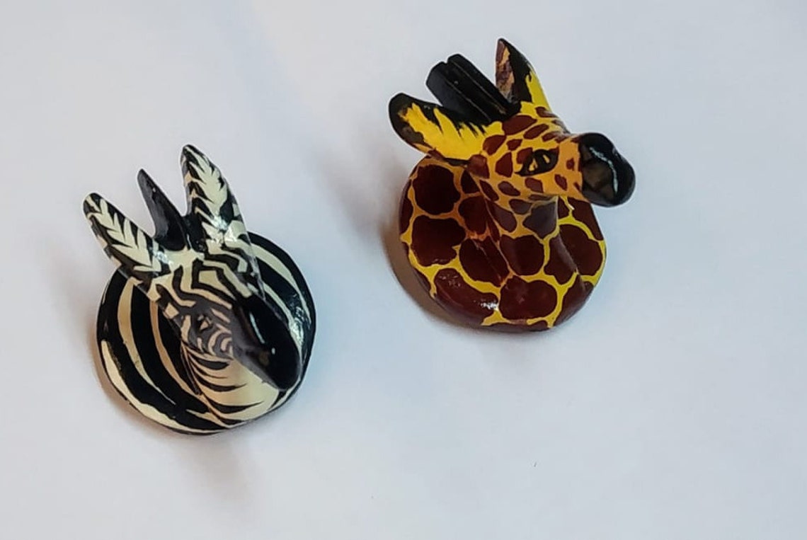 A Set of Two 3D Fridge Magnets - Etsy