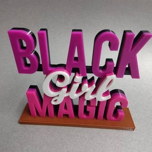 Black Girl Magic Table Decor great Gift | Etsy