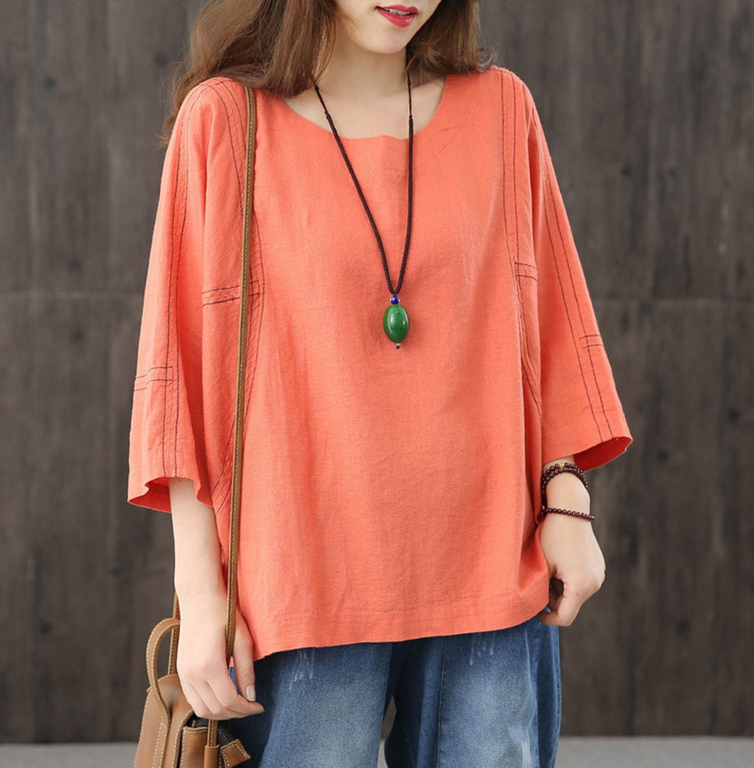 Loose Topssummer Topslarge Size Tops90s Shirtvintage - Etsy