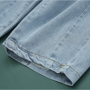 Handmade Wide Leg Denim Jeans: Vintage Style Cotton Pants - Etsy