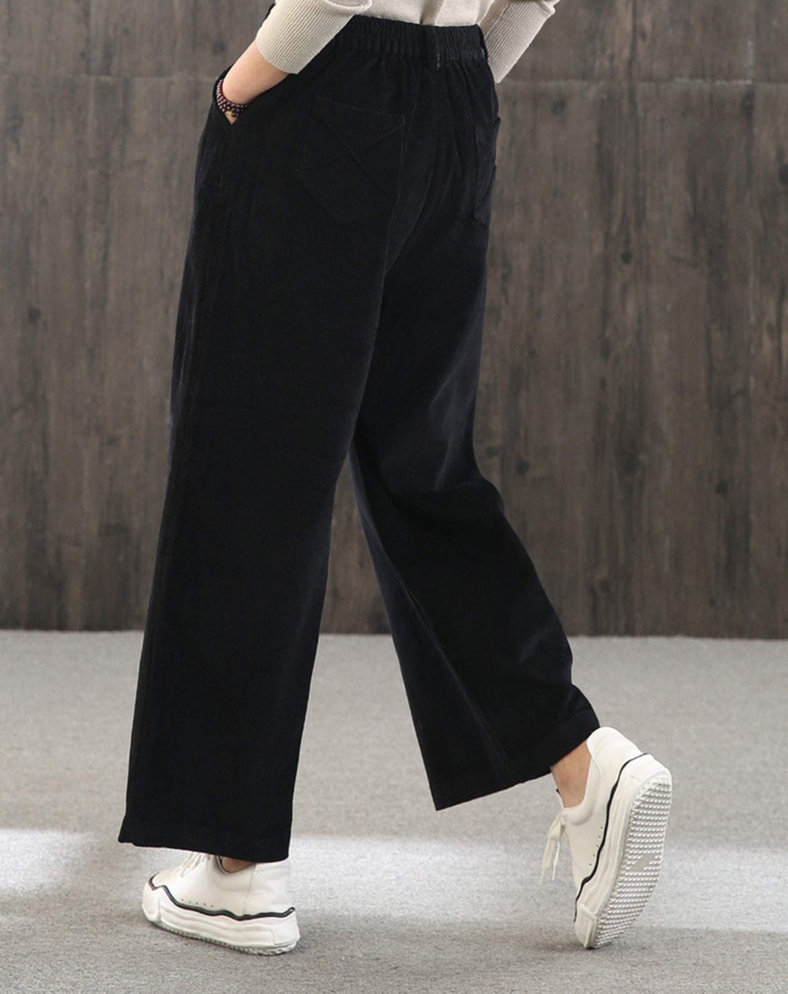 Spring Women's Pantsplus Size Pantscorduroy Pantswide | Etsy