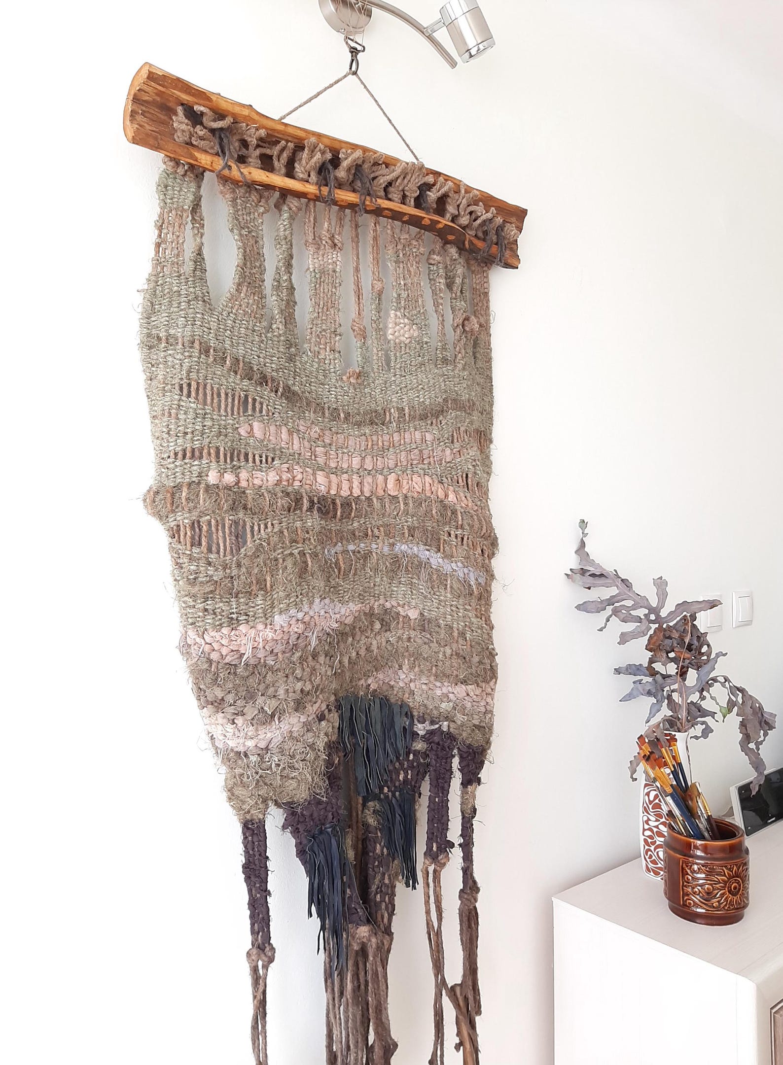 Unique Weaving Art in an Interesting Shape, Made of Organic Materials ...