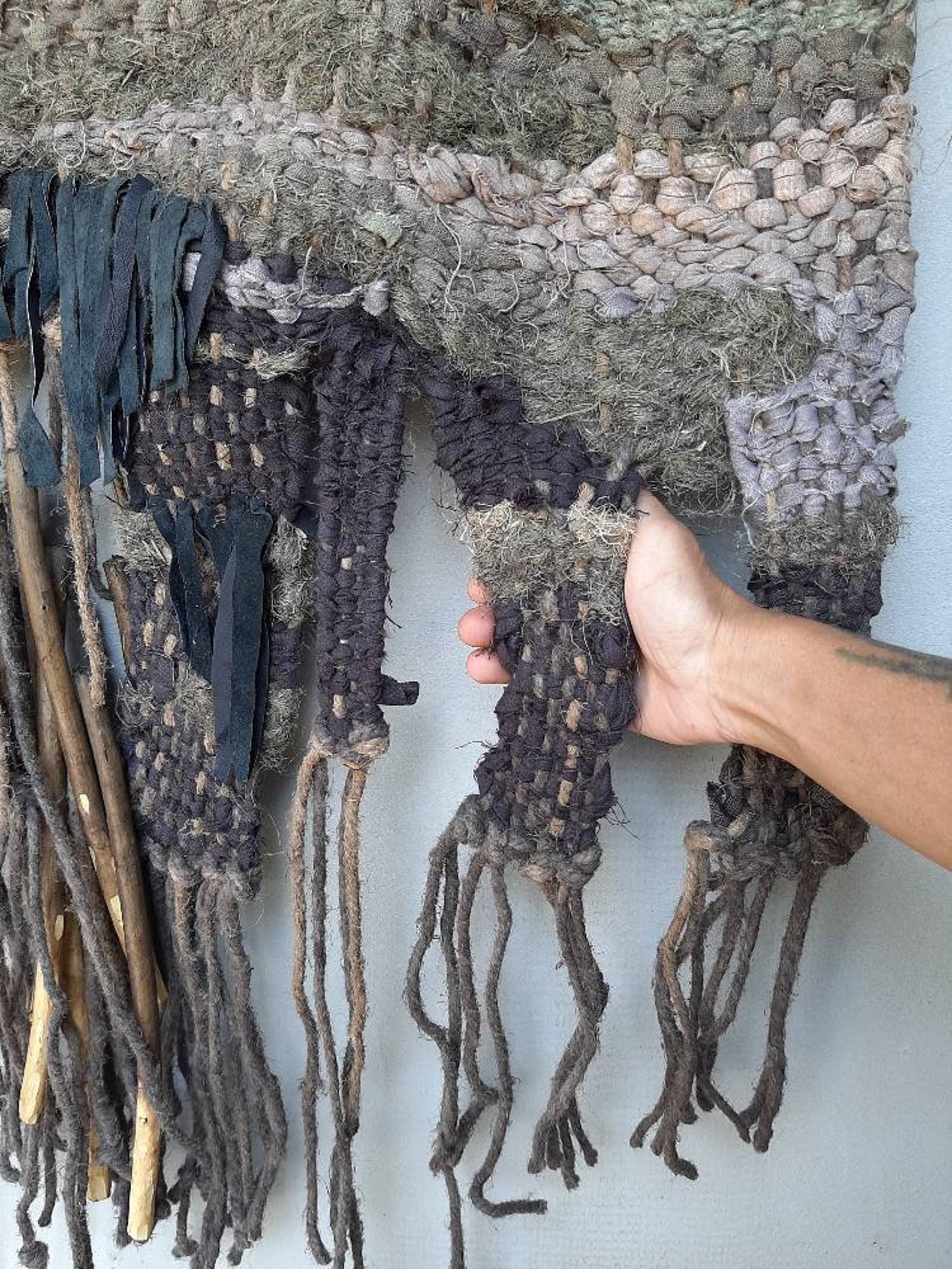 Unique Weaving Art in an Interesting Shape, Made of Organic Materials ...