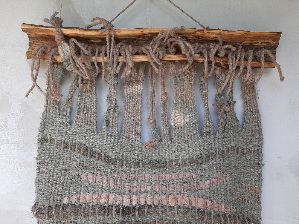 Unique Weaving Art in an Interesting Shape, Made of Organic Materials ...