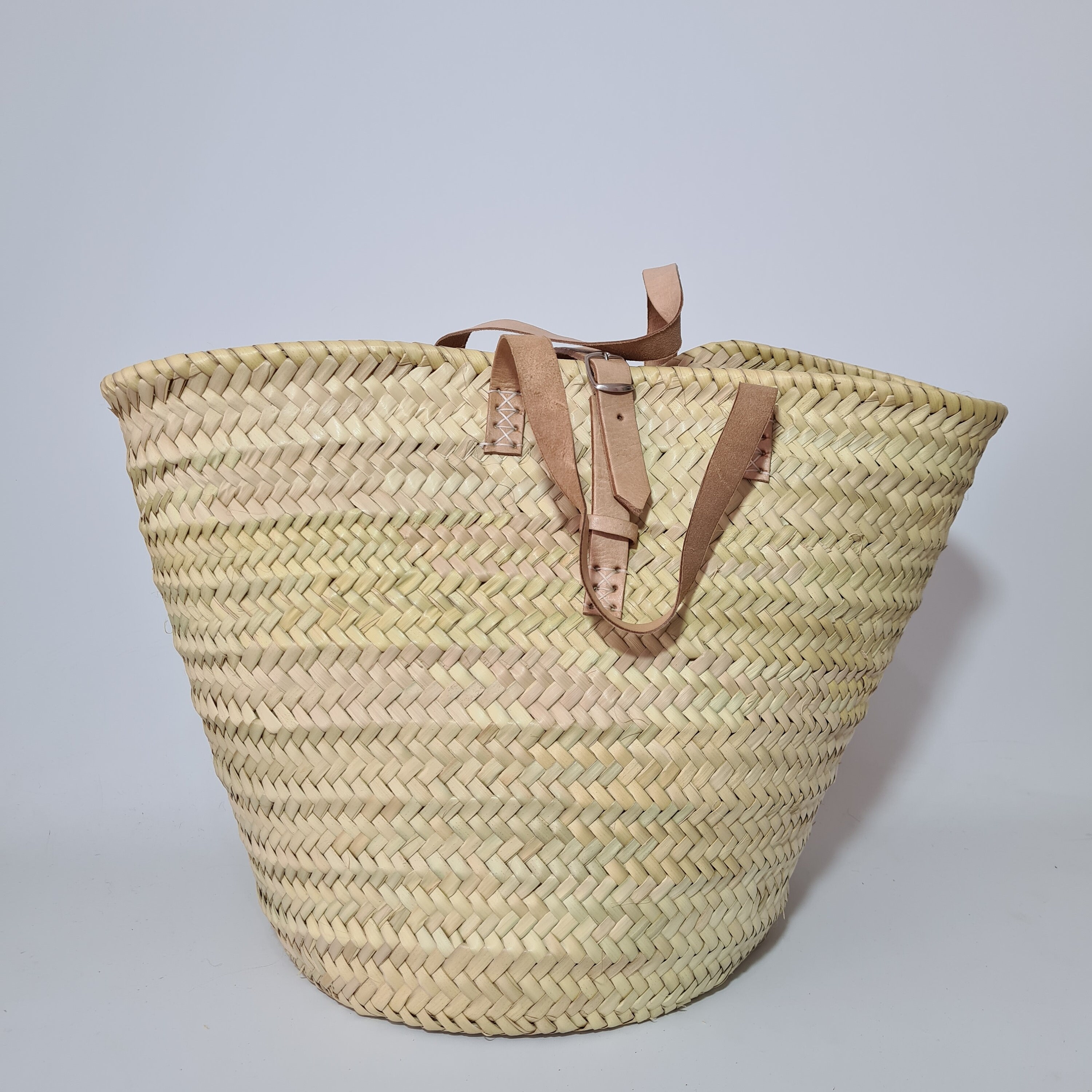 Marokkanischer Korb mit Ledergriffen Marktkorb Strandtasche | Etsy