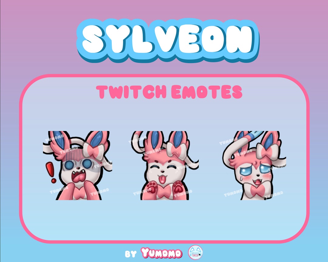 Cute Pokemon Sylveon Twitch Emotes - Etsy