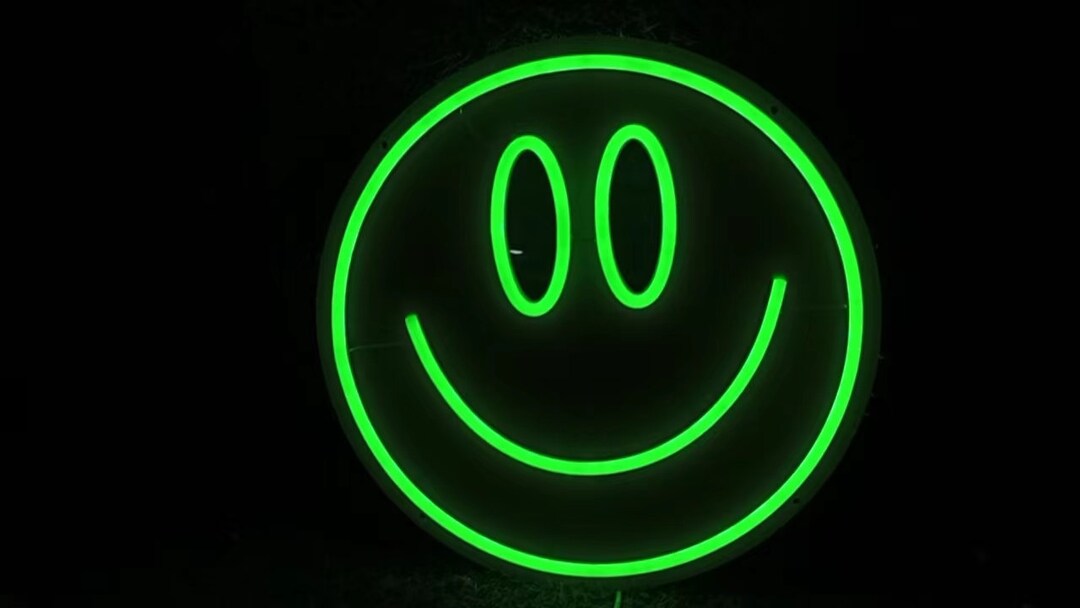 Smiley Face Neon Sign,led Neon Sign Bedroom,5v Usb Powered Neon Sign ...