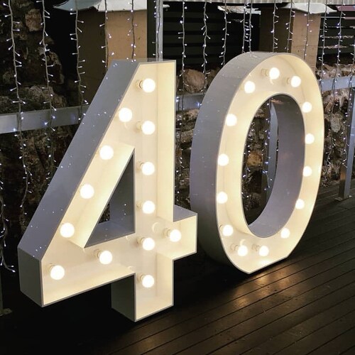 16-44 Light up Numbers Birthday Numbers Giant Event - Etsy