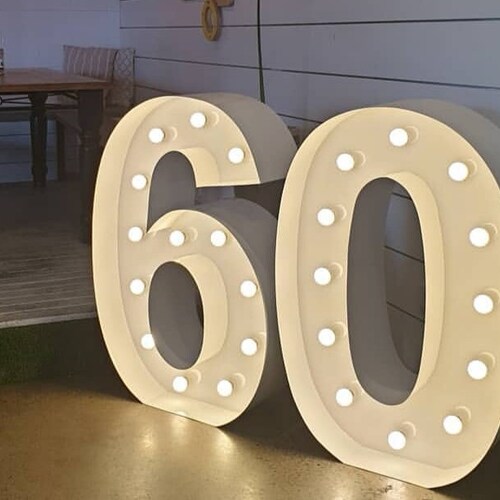 4ft 3ft 5ft Large Birthday Numbers 48 Inches Big Giant Marquee - Etsy ...