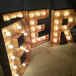 Rustic Marquee Letters Barn Wedding Lights Backdrop Bar Wedding Letters ...
