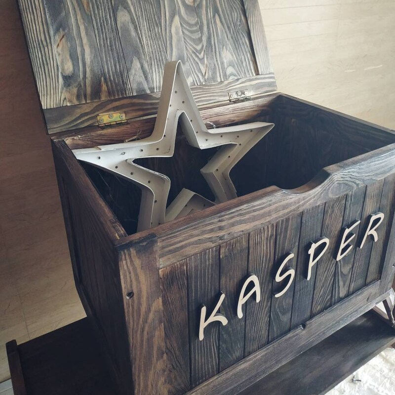 Wooden Toy Box - Etsy
