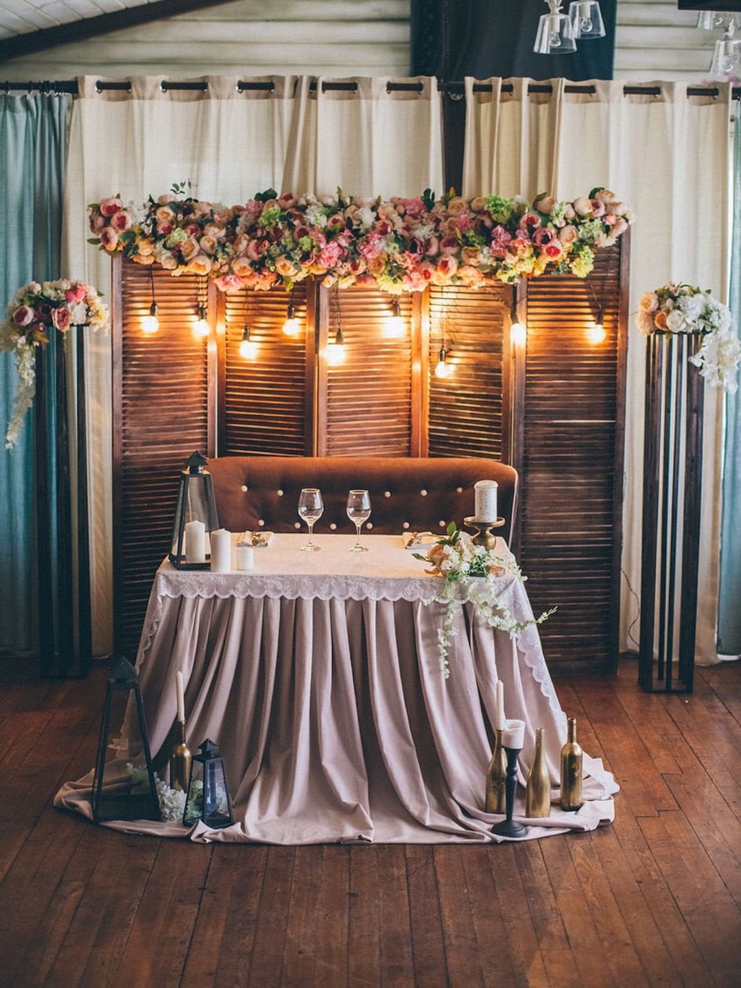 Wood Folding Screen Stand Wedding Photo Backdrop Large Wooden Stand ...
