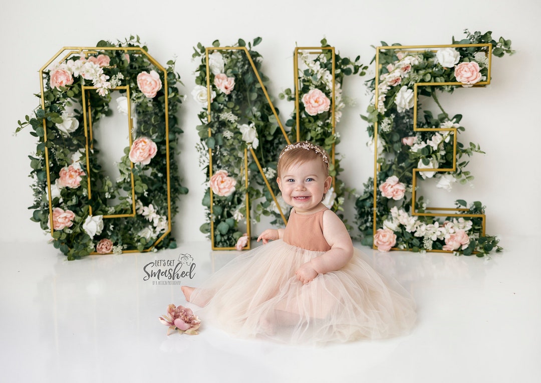 ONE Letters for First Birthday Backdrop BABY Boy Girl Name Letters ...