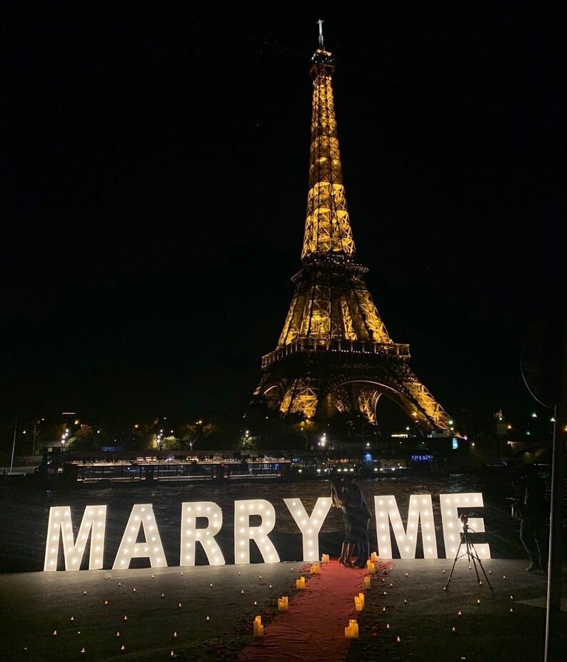 Marry Me Set Light up Letters Marquee Marry Me Sign Lights - Etsy