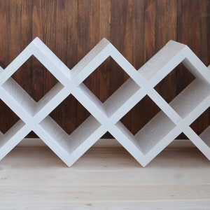 White Wooden Wine Rack-wood Wine Rack-wine Rack Table-wine Stand-wine ...