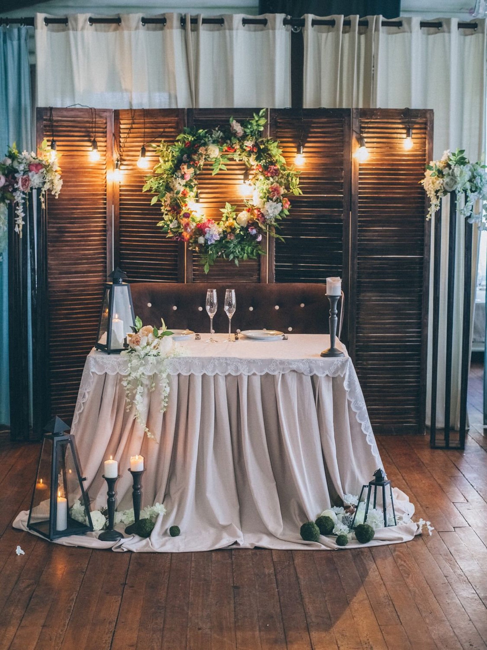 Wood Folding Screen Rustic Wedding Photo Backdrop Wooden Barn Country ...