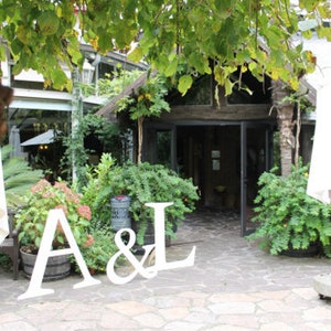 Large Wooden Letters Big Custom Wedding Sign Wall Decor Monogram ...