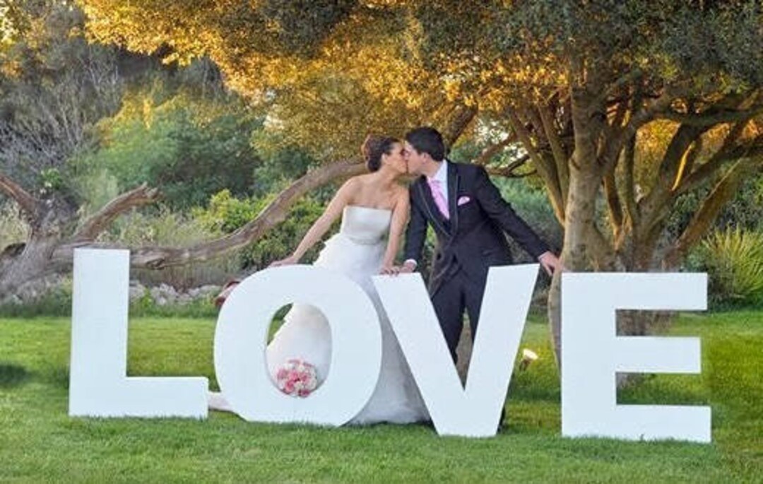 Foam Large Letters Foam Large Sign Giant Letters Large Wedding Love ...