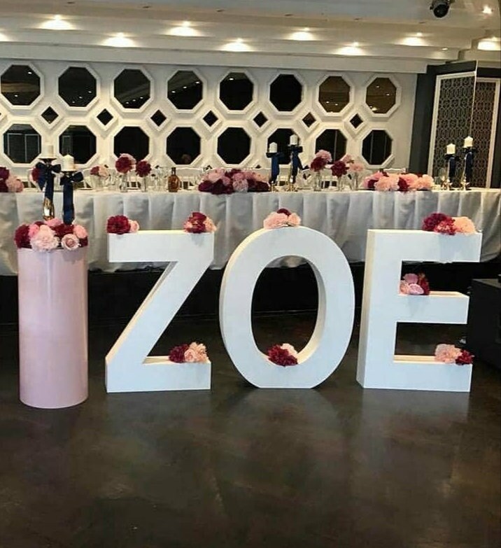 Free Standing Foam Letters Front Table Foam Letters Wedding Backdrop ...