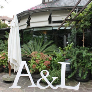 Large Wooden Letters Big Custom Wedding Sign Wall Decor Monogram ...