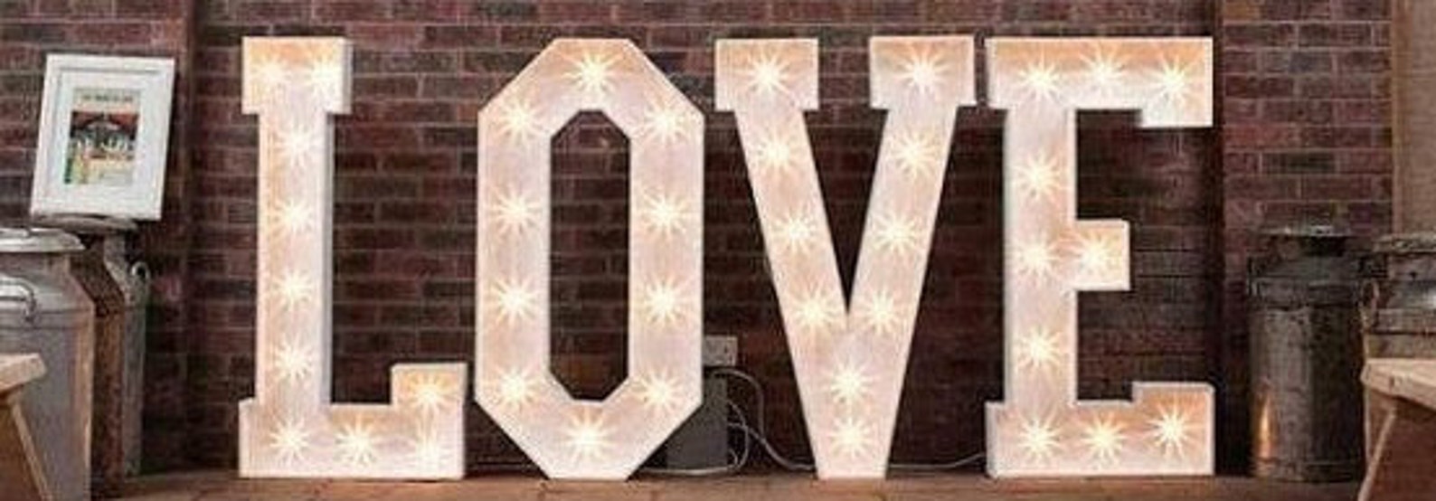 Set of Sign LOVE Extra Large Marquee Letters Light up Letter | Etsy