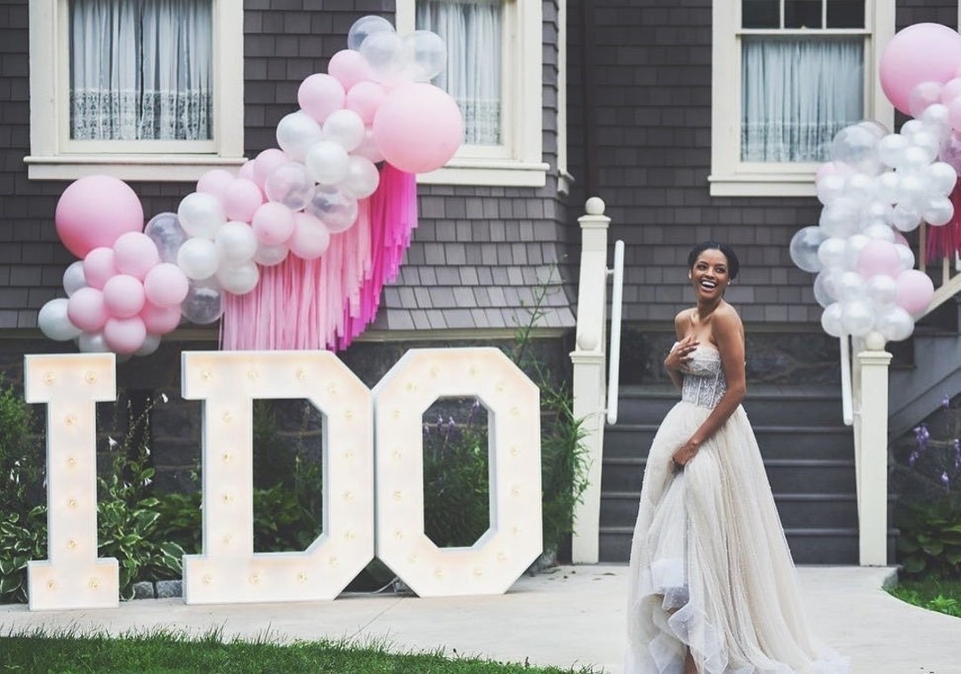 Large Wedding Letters I DO Light up LOVE Marquee Letter Party Letters ...