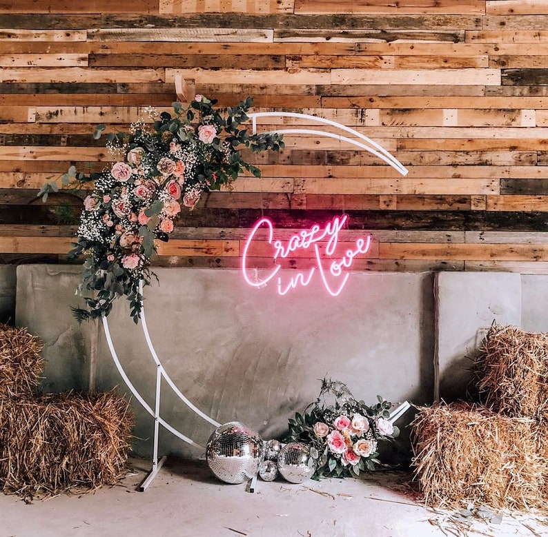 Moon Wedding Arch Half Moon Backdrop Ceremony Arch Metal - Etsy