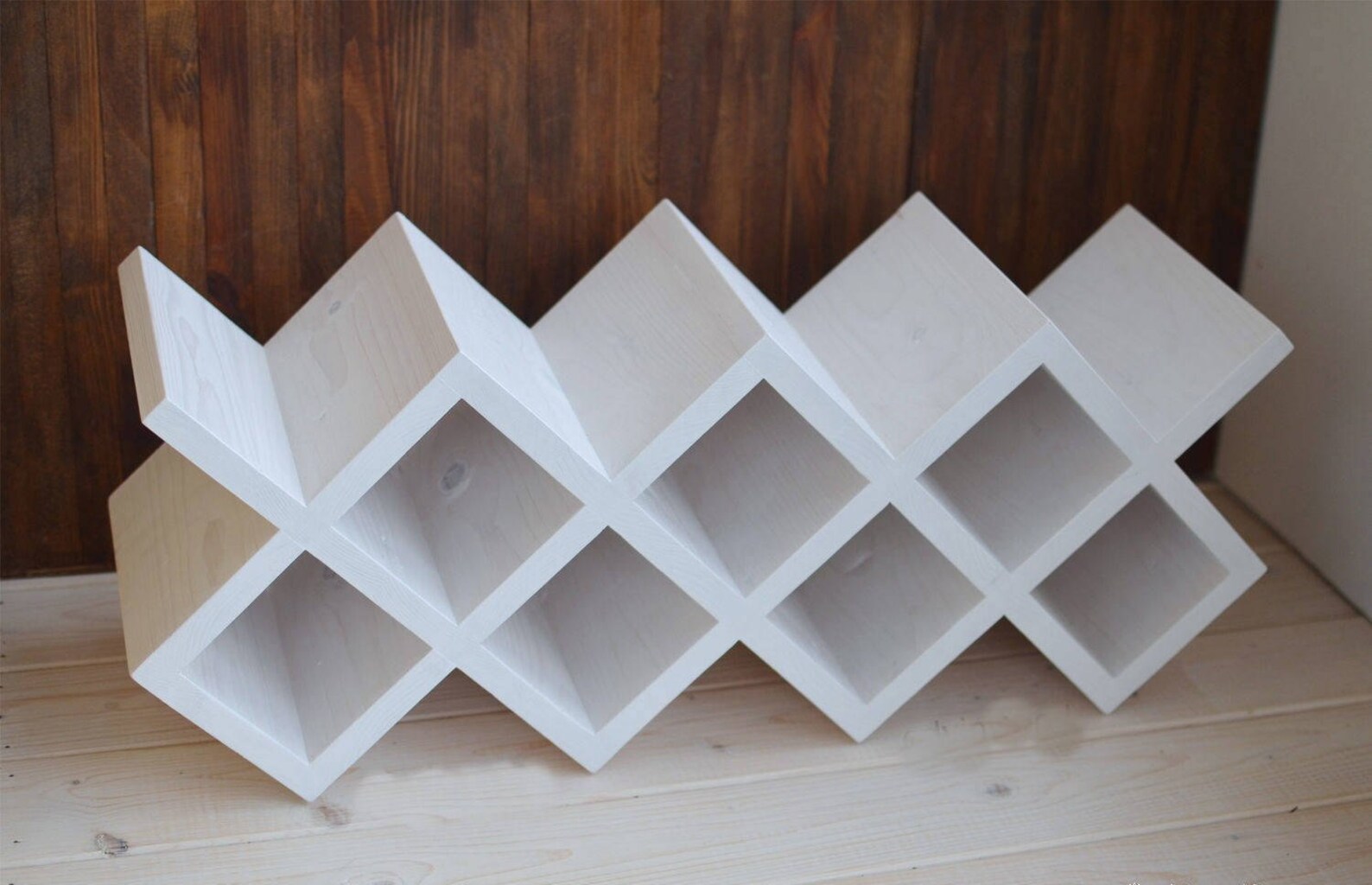 White Wooden Wine Rack-wood Wine Rack-wine Rack Table-wine - Etsy