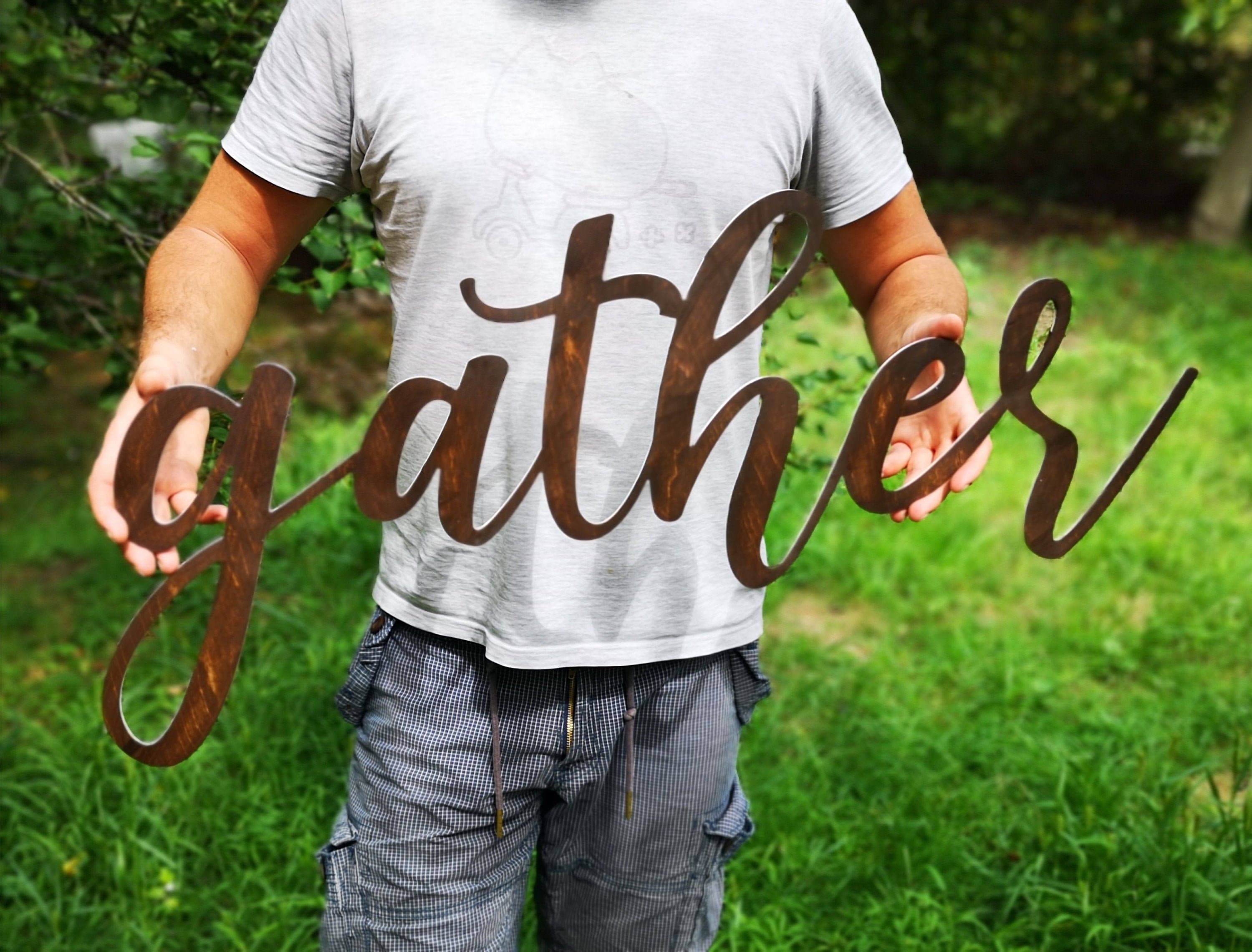 Custom Wooden Letters Cut Out Wood Word Cutout Laser Cut - Etsy