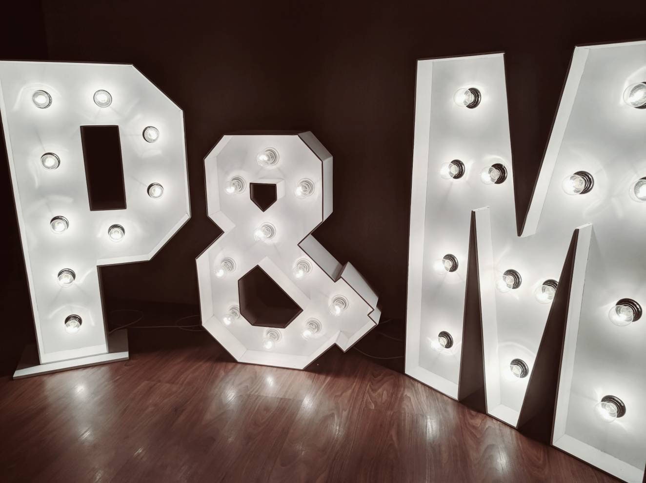 Large wedding marquee letters Large light up numbers | Etsy