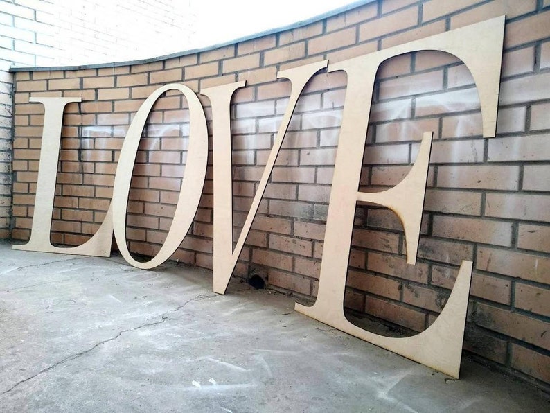 Large Wooden Letters Big Custom Wedding Sign Wall Decor - Etsy