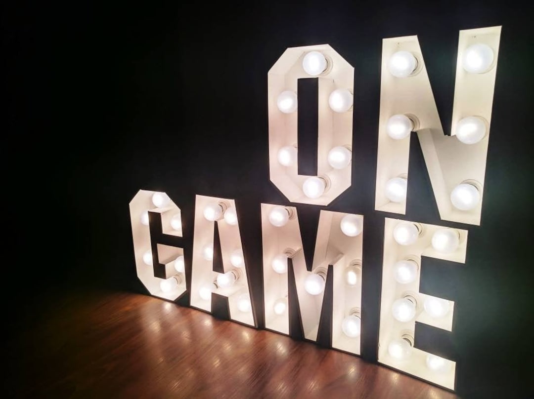 Custom 3D Letter Marquee Letters Personalized Light up Letters Big ...