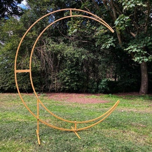 Half Moon Arch Wedding Moon Arch Party Backdrop Stand Metal Iron Arch ...