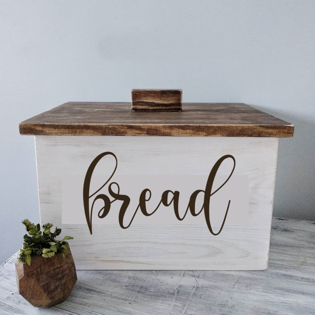 Rustic Breadbox Wood Farmhouse Bread Storage Bread Box Wood - Etsy