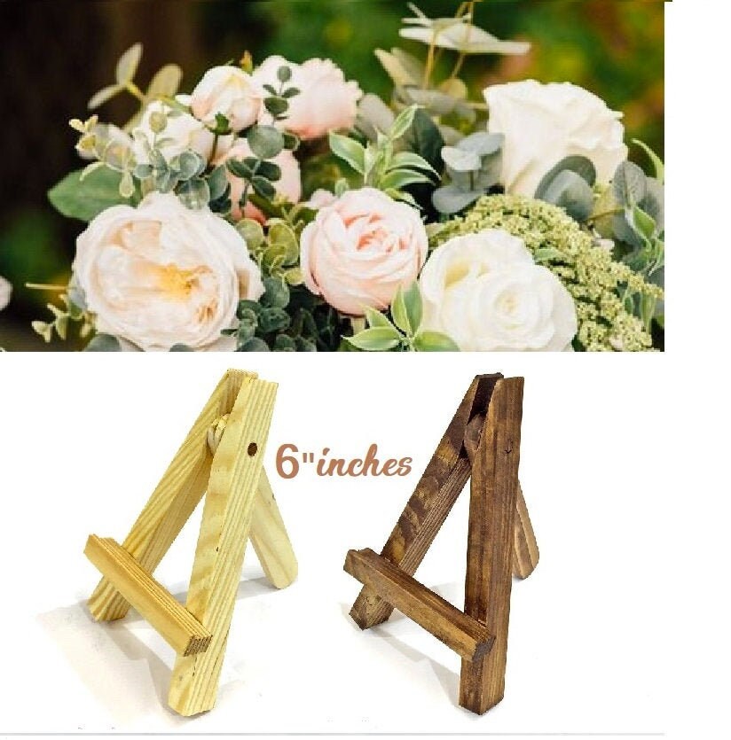 Rustic Wedding Easel Mini Easels Table Top Miniature Easel | Etsy