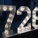 16-48" Large Marquee Numbers, Large Light up Letters, Metal Marquee ...