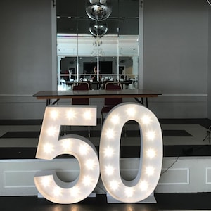 4ft 3ft Large Birthday Numbers 48 Inches Big Giant Marquee Numbers ...