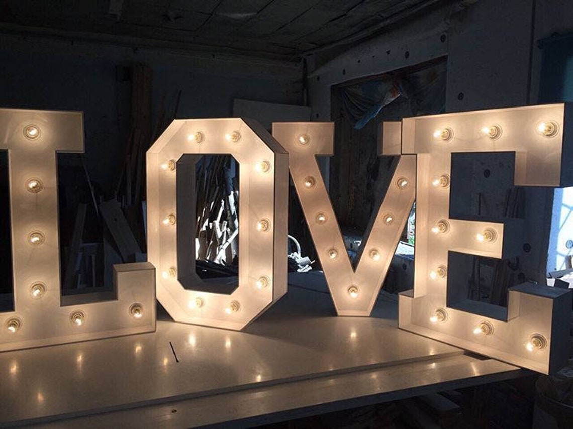 16-52 Inches Large Marquee Letters Light up Letters Large | Etsy