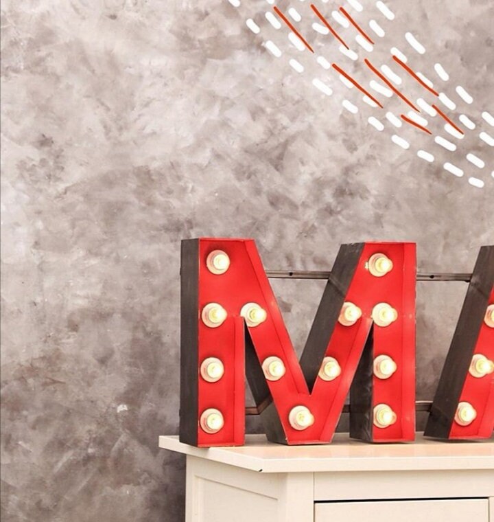 Red Marquee Letters Large Vintage Red Letter Custom Light up - Etsy