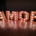 40" Giant Marquee Letters Large Amore Letters With Lights Amor Signs ...