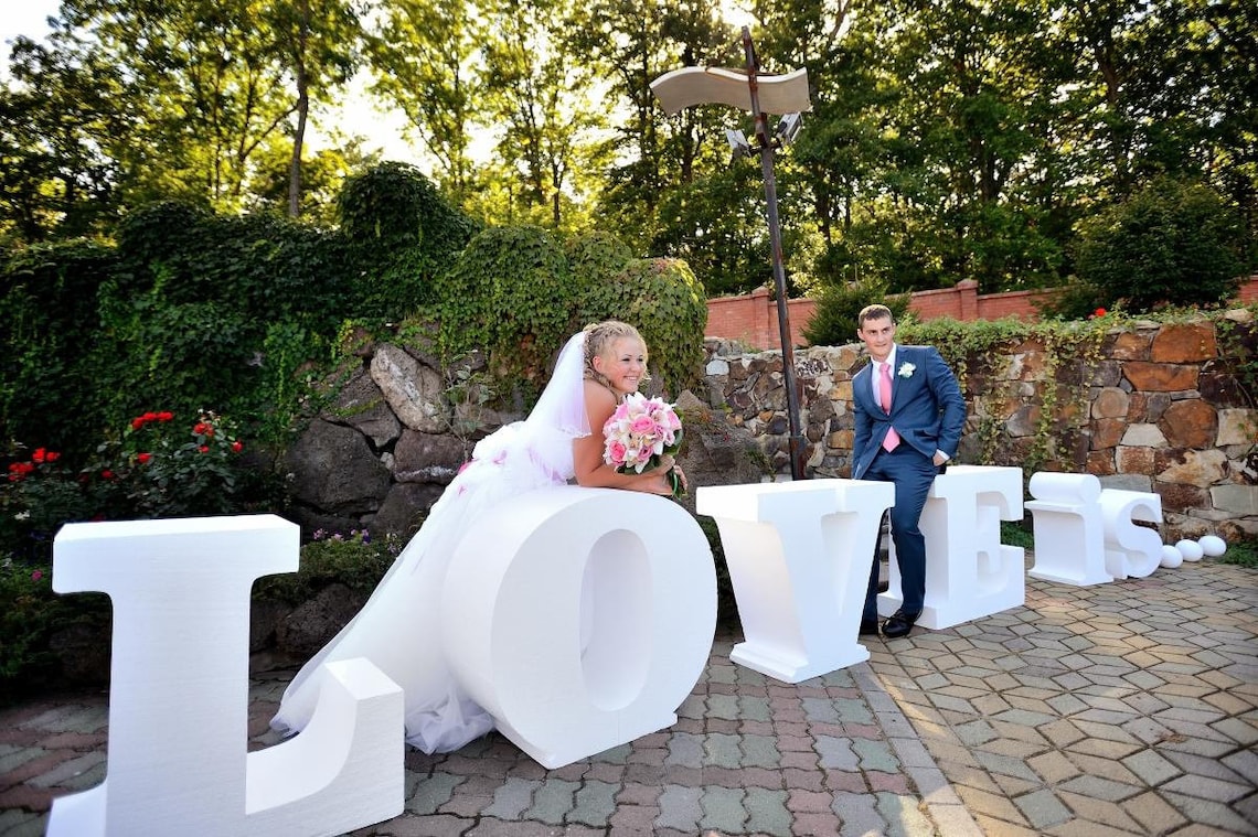 Large Love Sign Styrofoam Large Letters Giant Wedding | Etsy