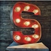 Red Marquee Letters Large Vintage Red Letter Custom Light up Letters ...