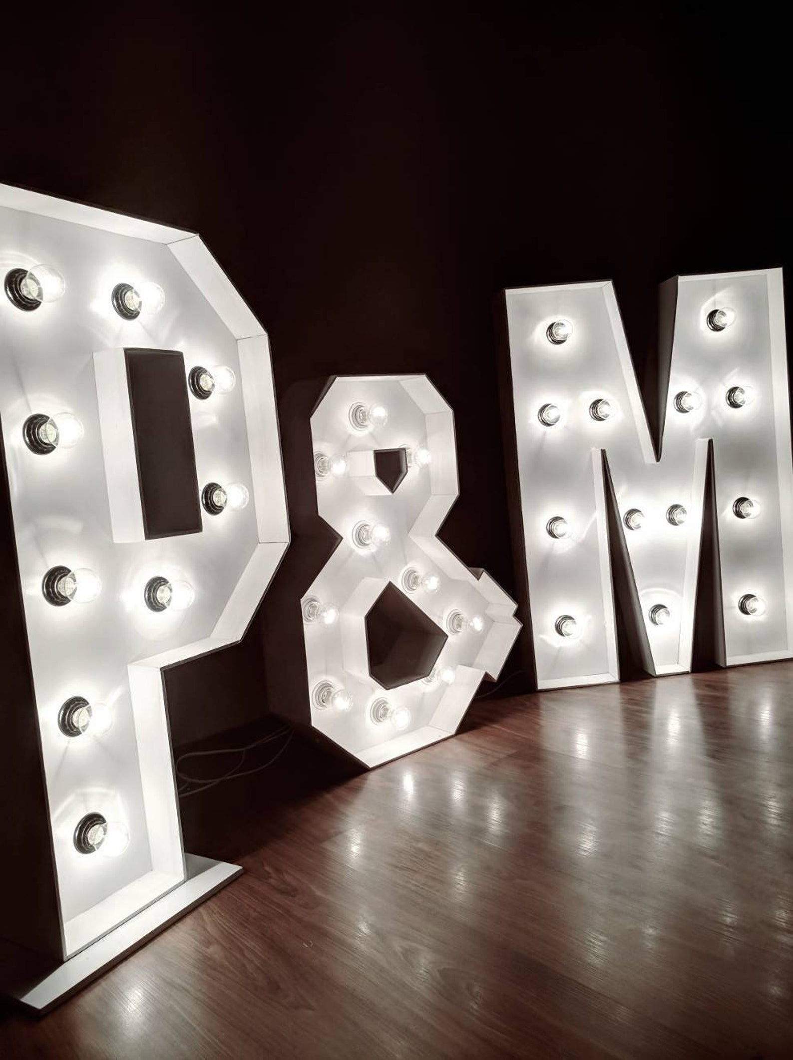 Large wedding marquee letters Large light up numbers | Etsy