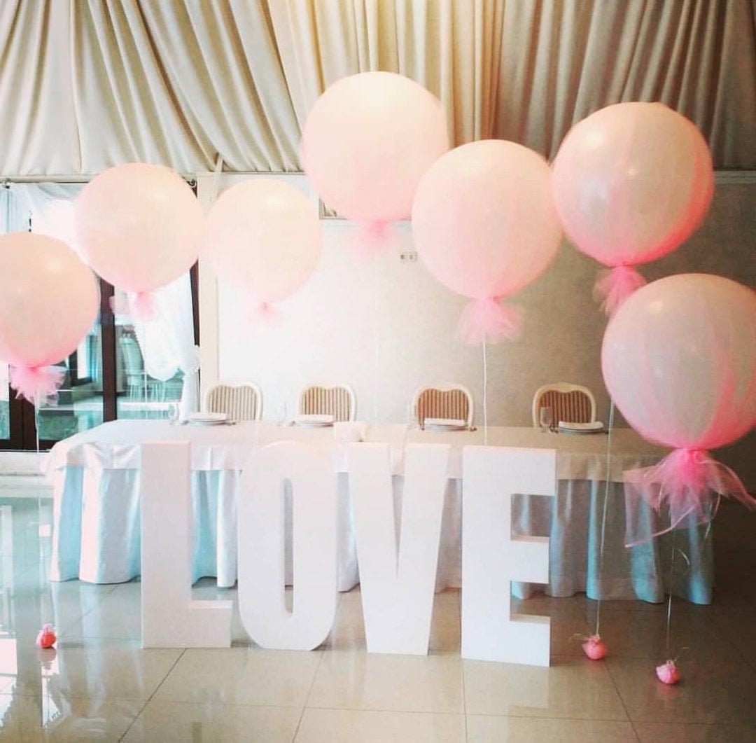 28-40" Large Foam Letters Table Decor Wedding Love Letters 3d Sign Foam ...