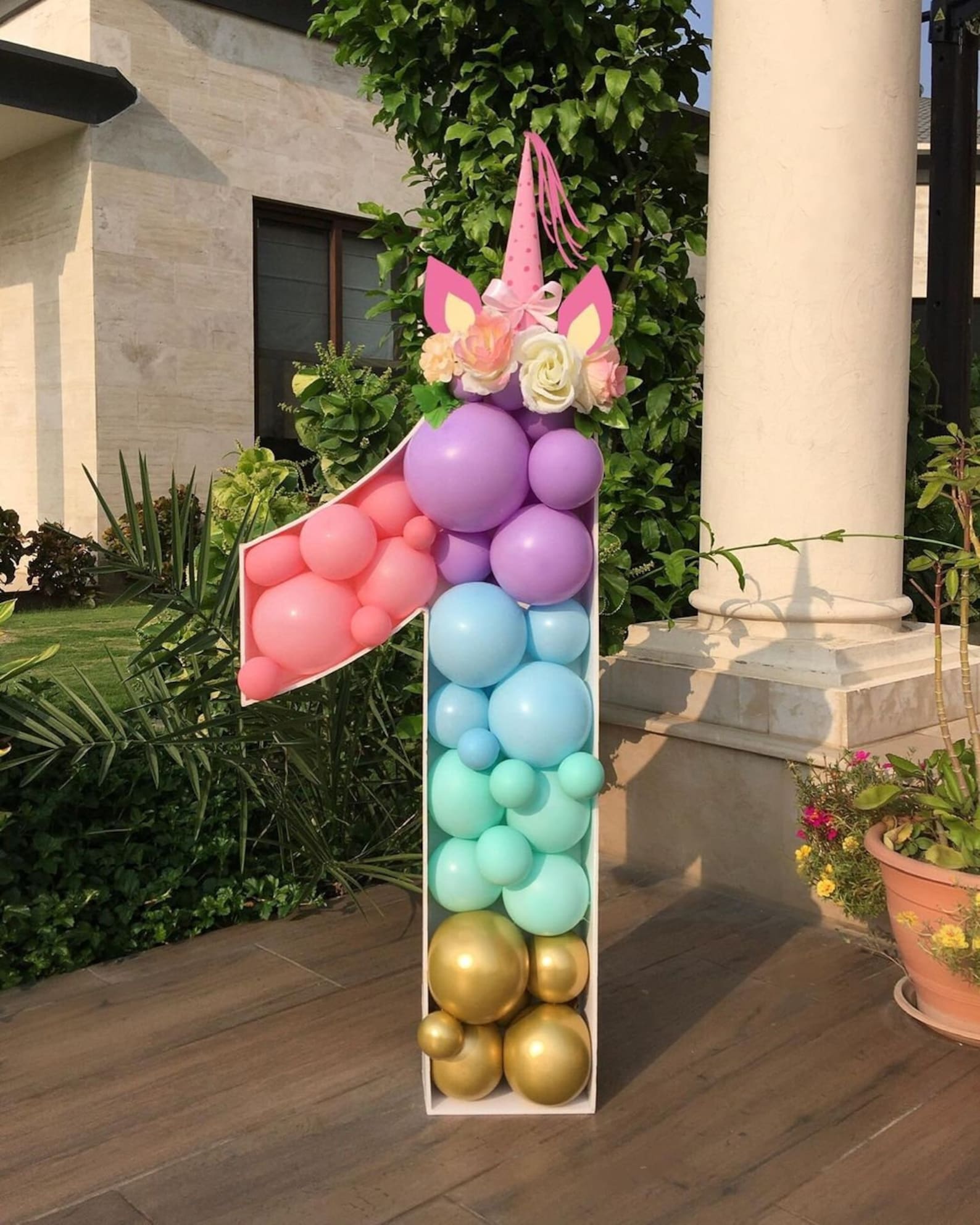 Giant Mosaic Balloon Number Large Balloon Mosaico Letters Babyshower ...