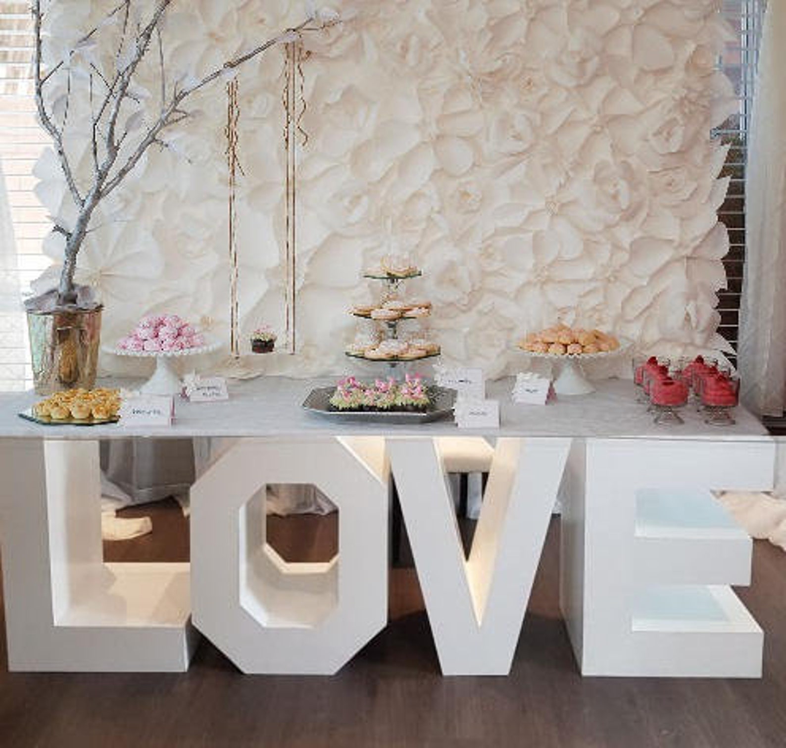 Thick 16" Wedding Styrofoam Table Base Letters Large Love Sign Candy ...