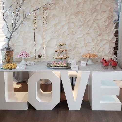 Large LOVE Foam Letters Table Base Letters Big Letters | Etsy